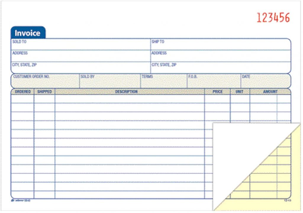 3-Ply NCR Paper Invoice Form Carbonless Paper Bill | Book Printing Services