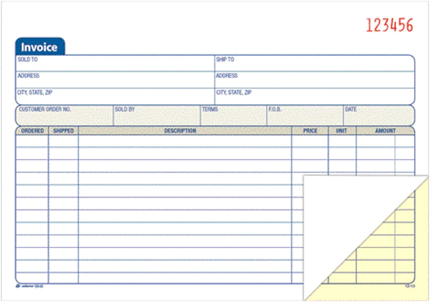3-Ply NCR Paper Invoice Form Carbonless Paper Bill | Book Printing Services