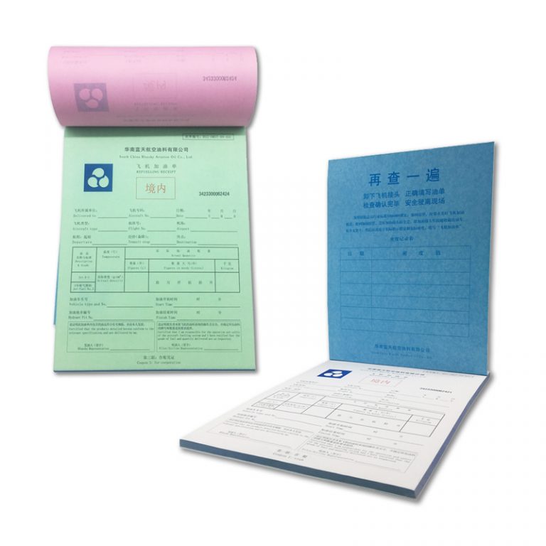 Custom Carbon Blue A4 Triplicate Invoice Book Printing | Book Printing ...