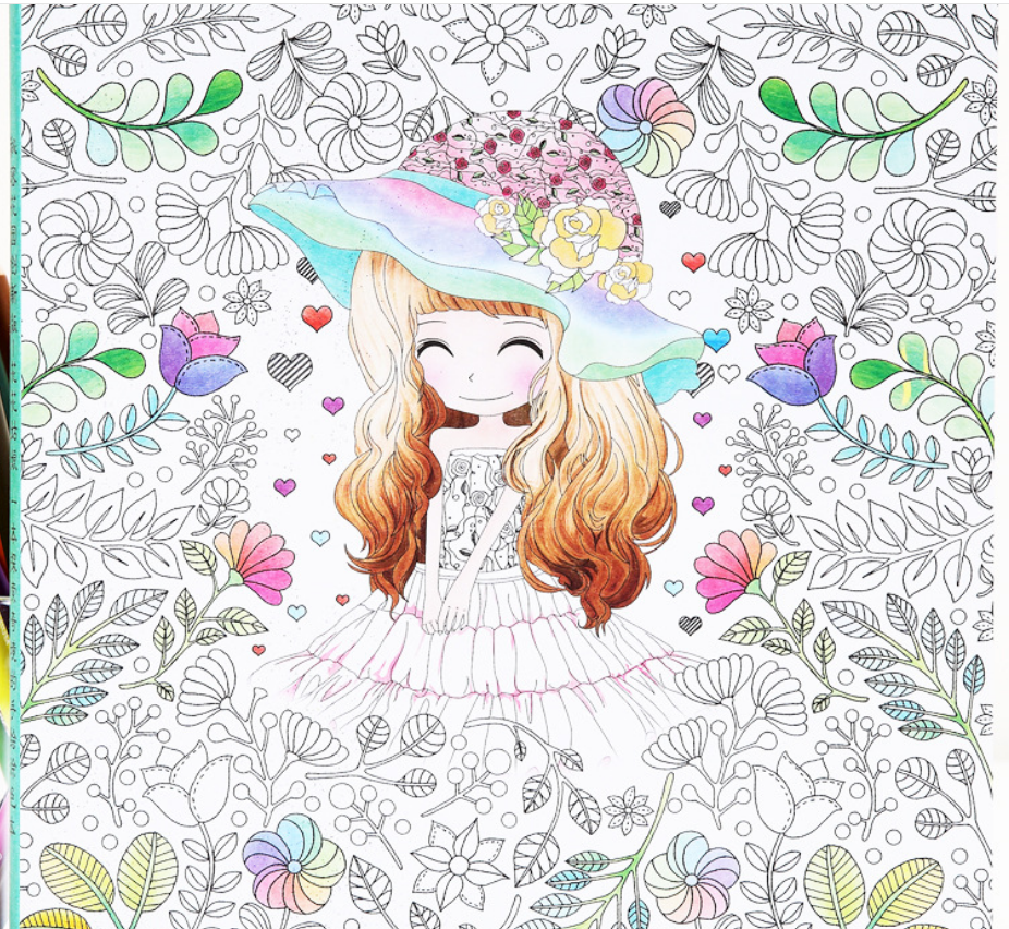 Custom coloring books printing service, personalized coloring books